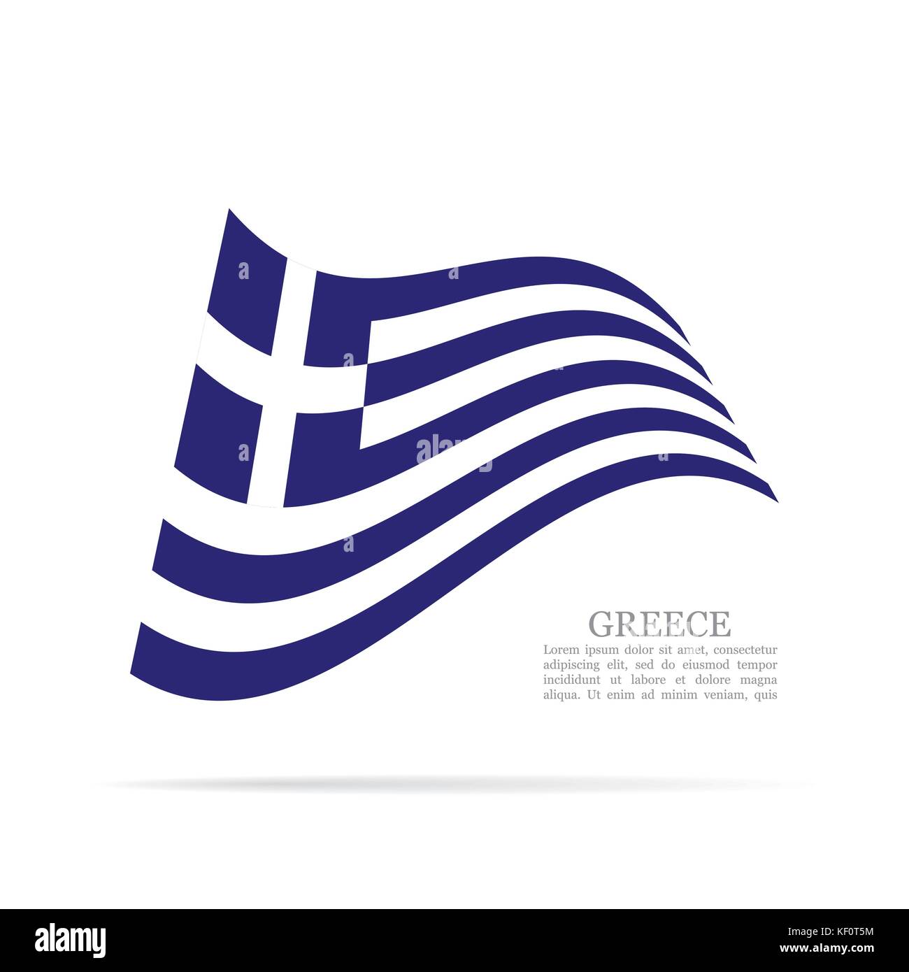 Greece national flag waving vector icon Stock Vector Image & Art - Alamy