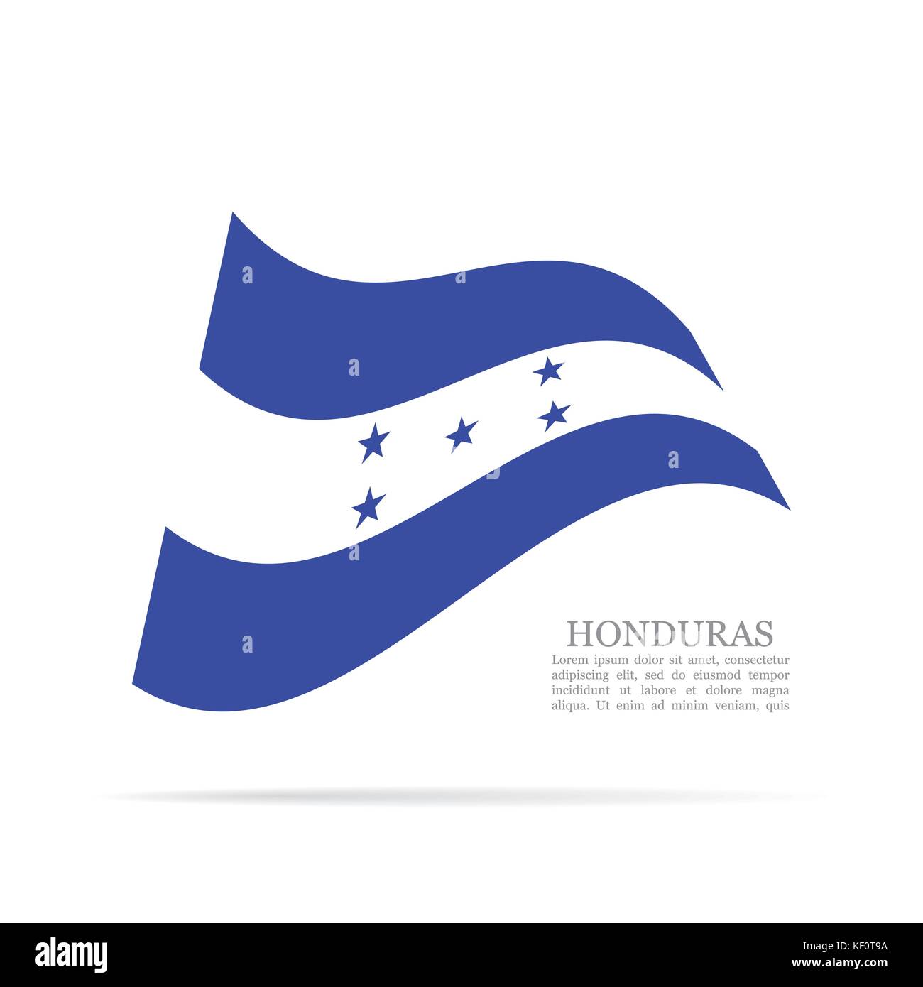 Honduras national flag waving vector icon Stock Vector Image & Art - Alamy