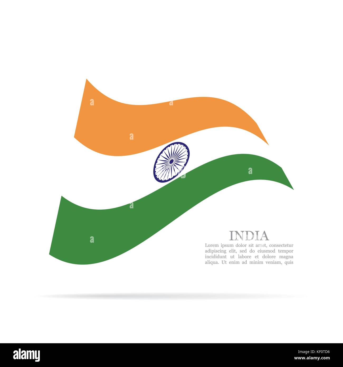India national flag waving vector icon Stock Vector Image & Art - Alamy