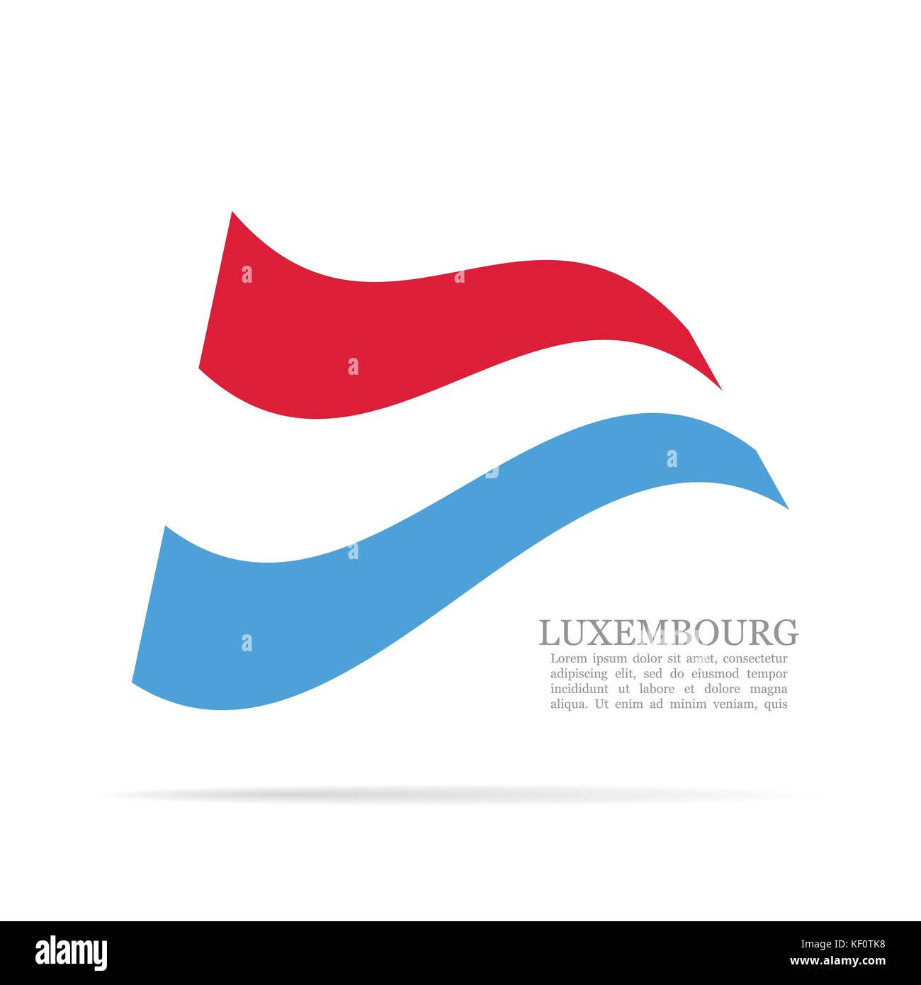 Luxembourg national flag waving vector icon Stock Vector Image & Art ...