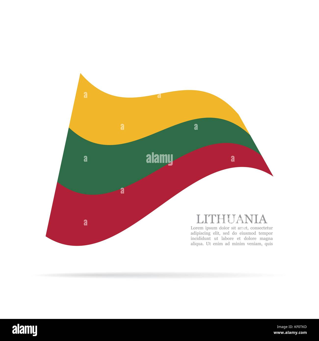 Lithuania national flag waving vector icon Stock Vector Image & Art - Alamy