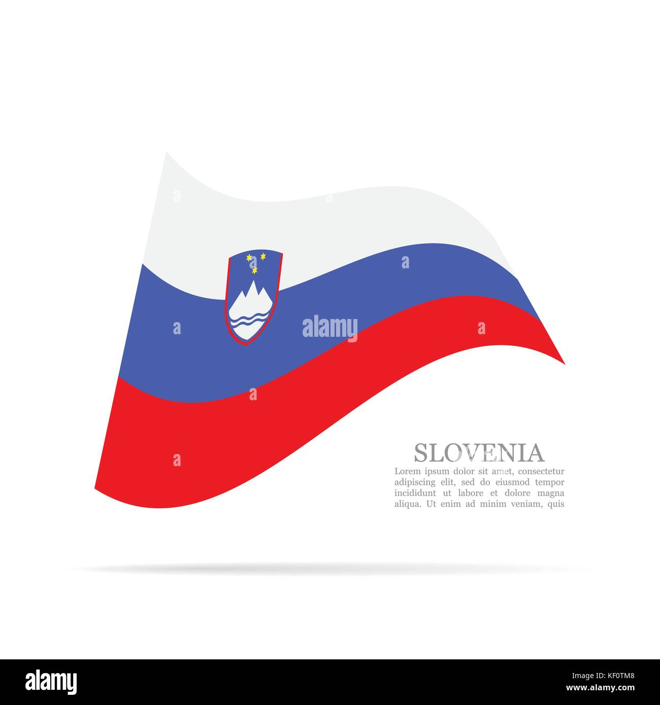 Slovenia national flag waving vector icon Stock Vector Image & Art - Alamy