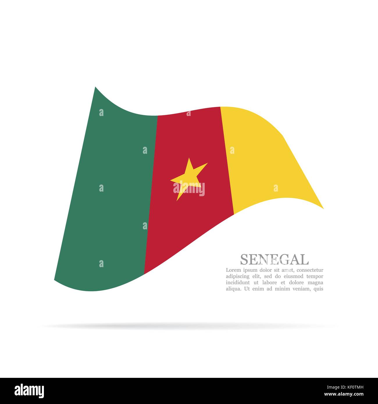 Senegal national flag waving vector icon Stock Vector Image & Art - Alamy