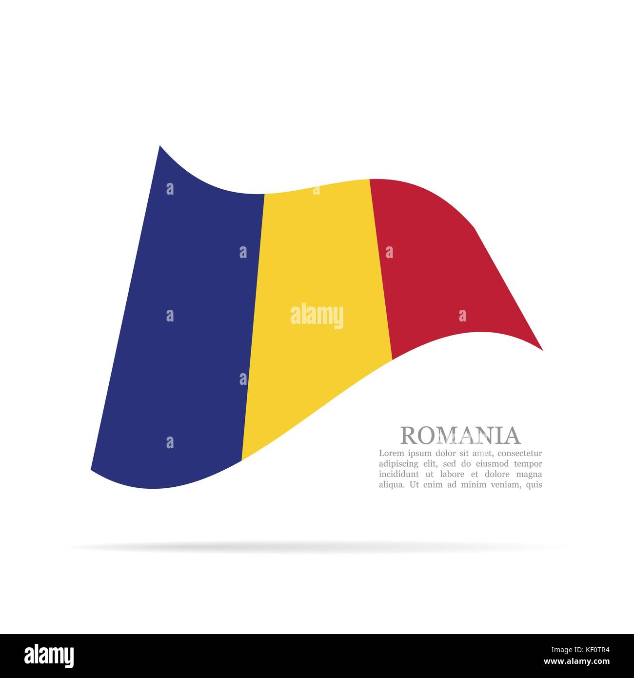 Romania national flag waving vector icon Stock Vector Image & Art - Alamy