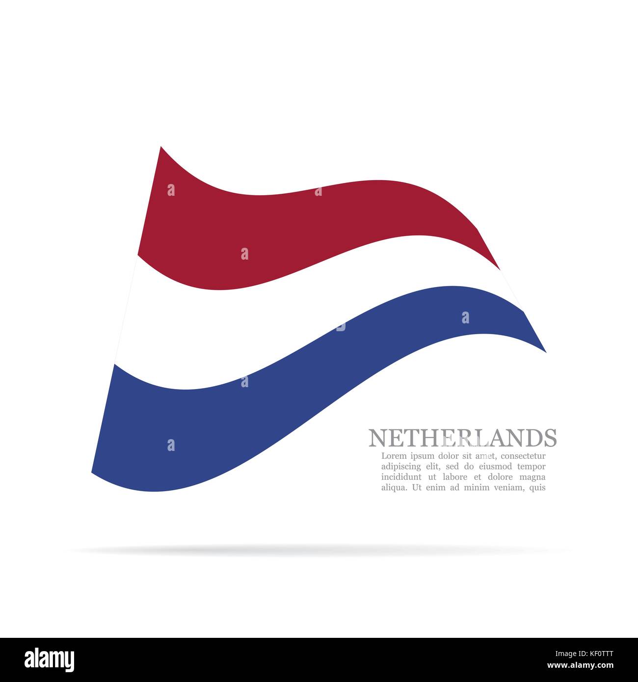 Netherlands national flag waving vector icon Stock Vector Image & Art ...