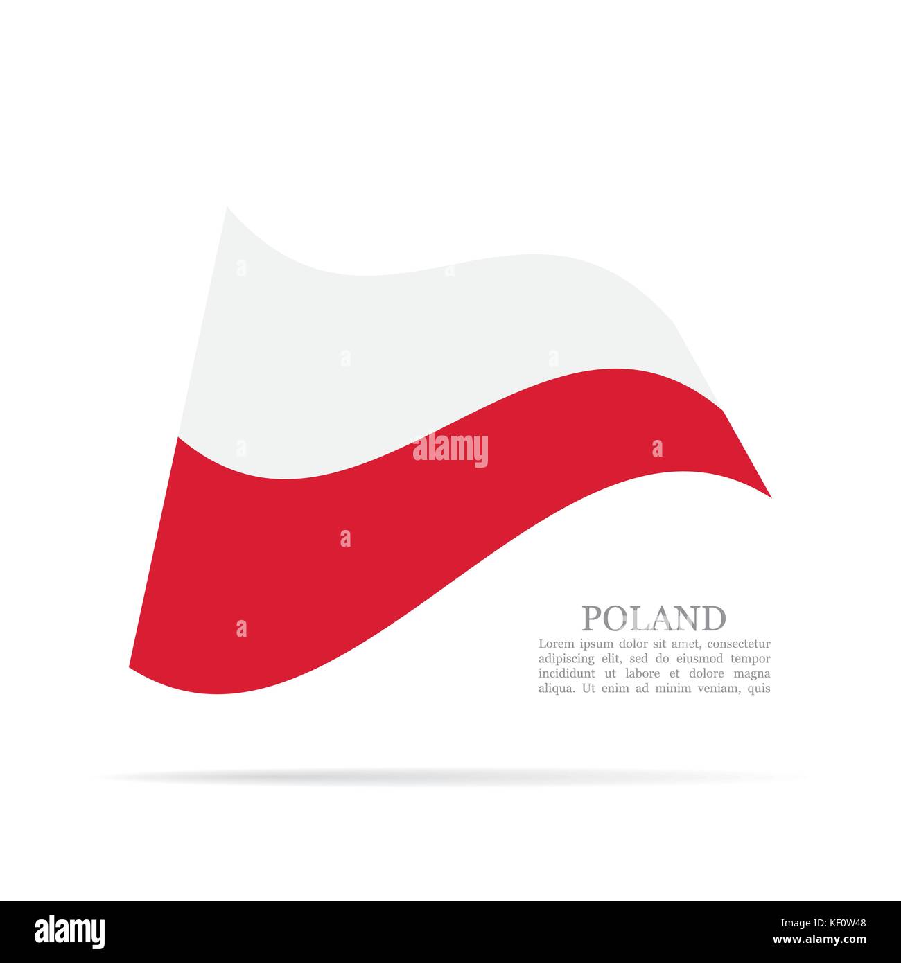 Poland national flag waving vector icon Stock Vector Image & Art - Alamy