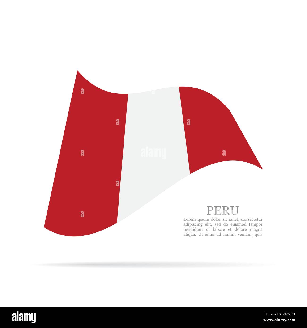 Peru national flag waving vector icon Stock Vector Image & Art - Alamy