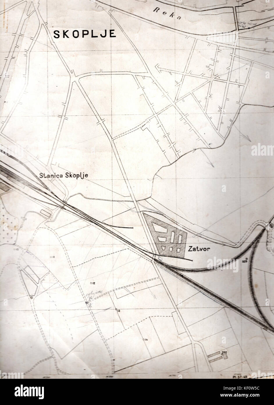 Skopje map hi-res stock photography and images - Alamy