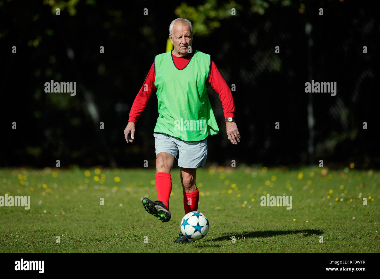Men during a Senior walking football training session Stock Photo - Alamy