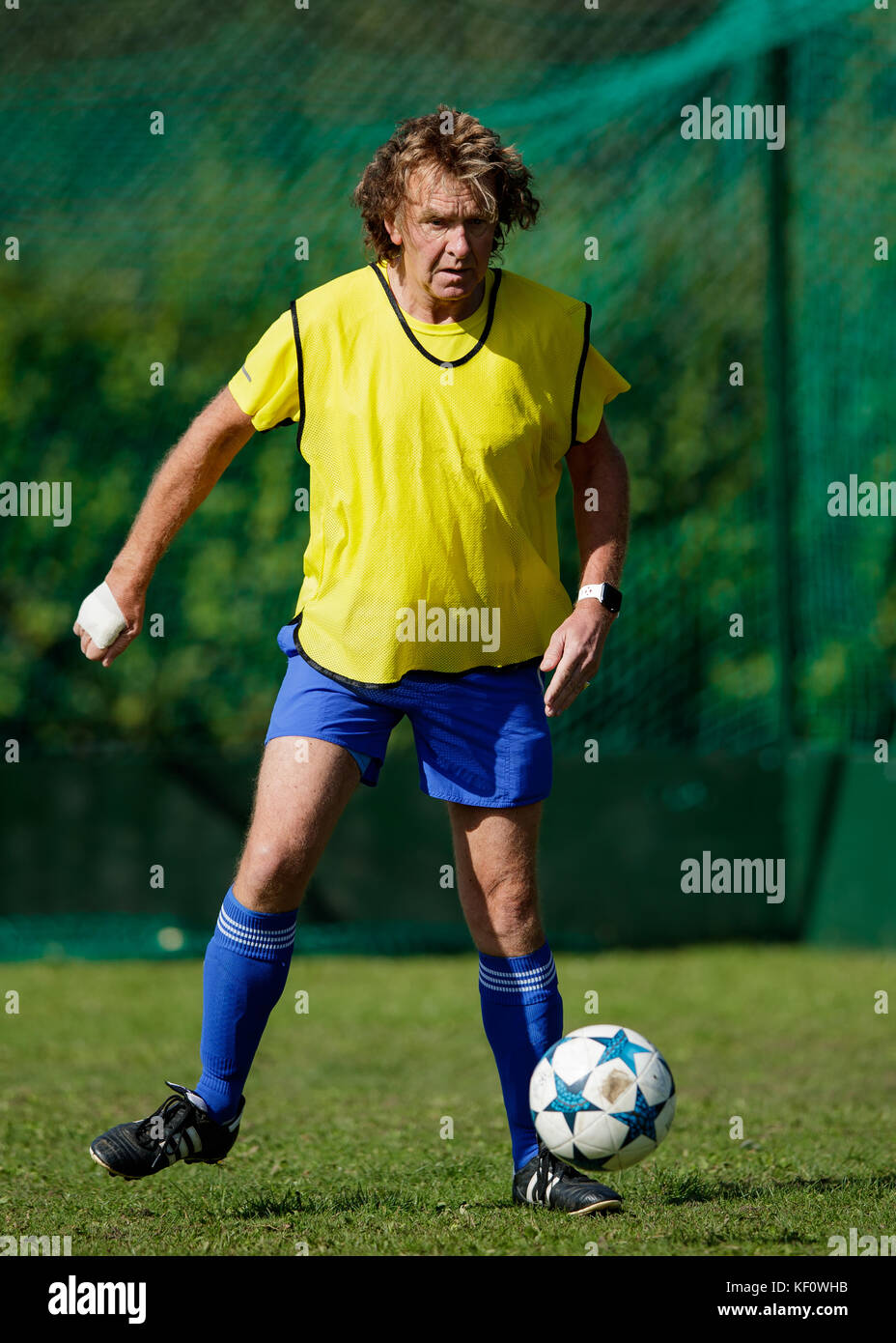 Men during a Senior walking football training session Stock Photo - Alamy