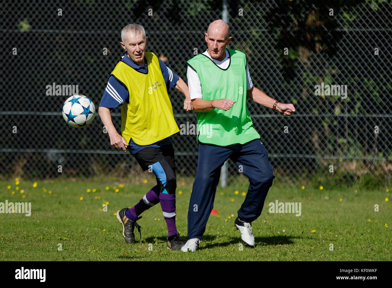 Senior citizen walking football hi-res stock photography and images - Alamy