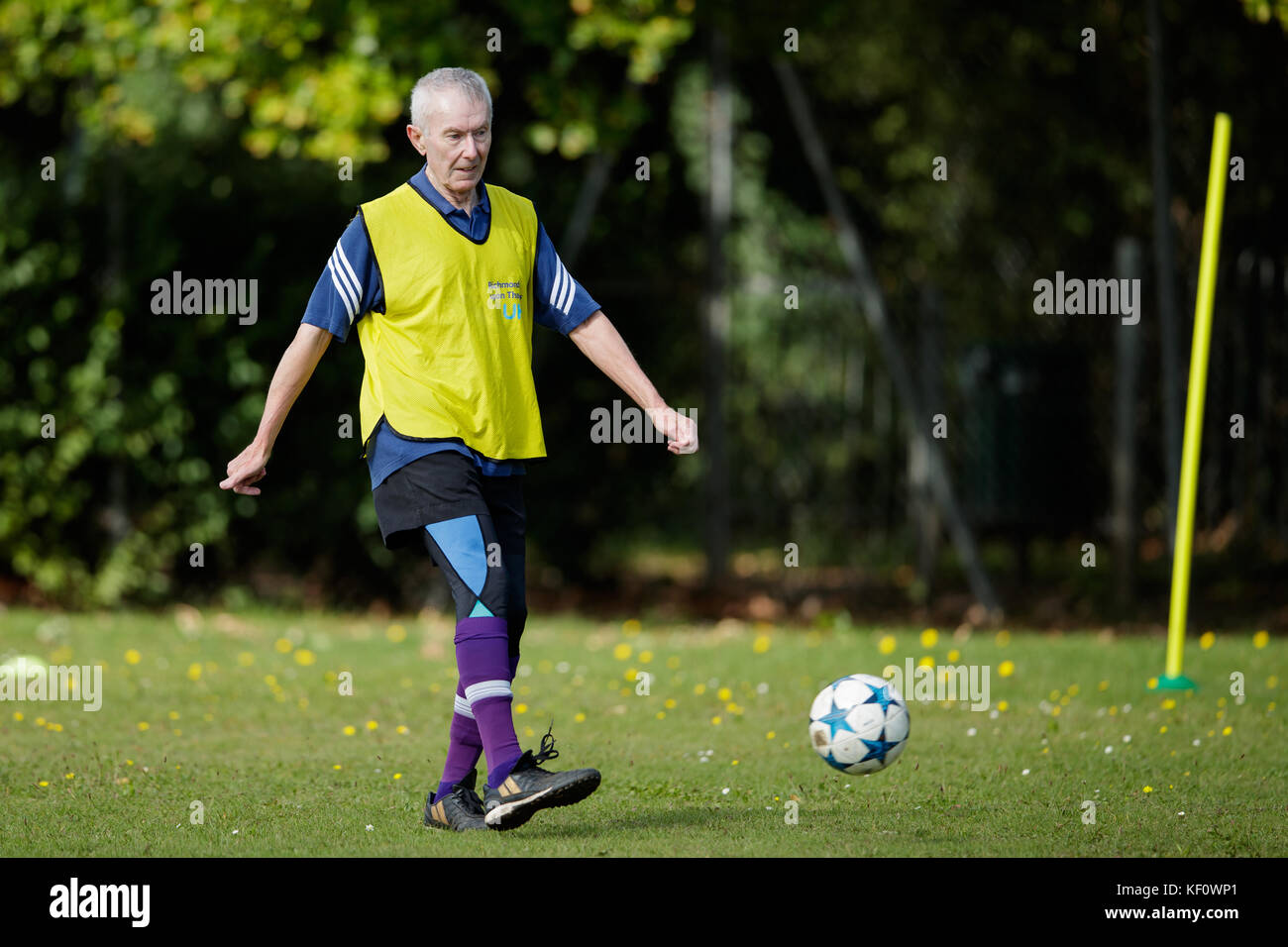 Men during a Senior walking football training session Stock Photo - Alamy