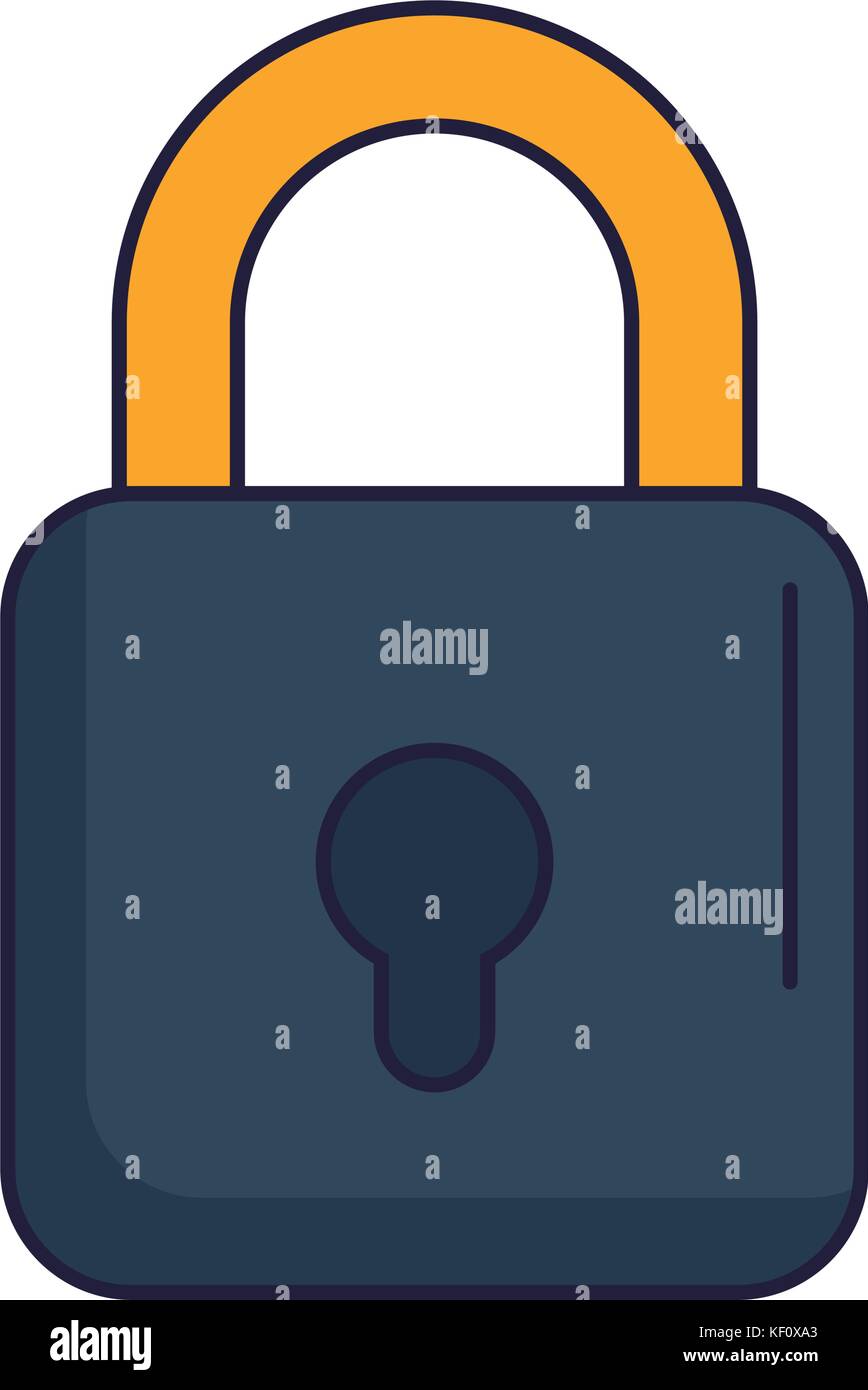 security padlock icon over white background vector illustration Stock ...
