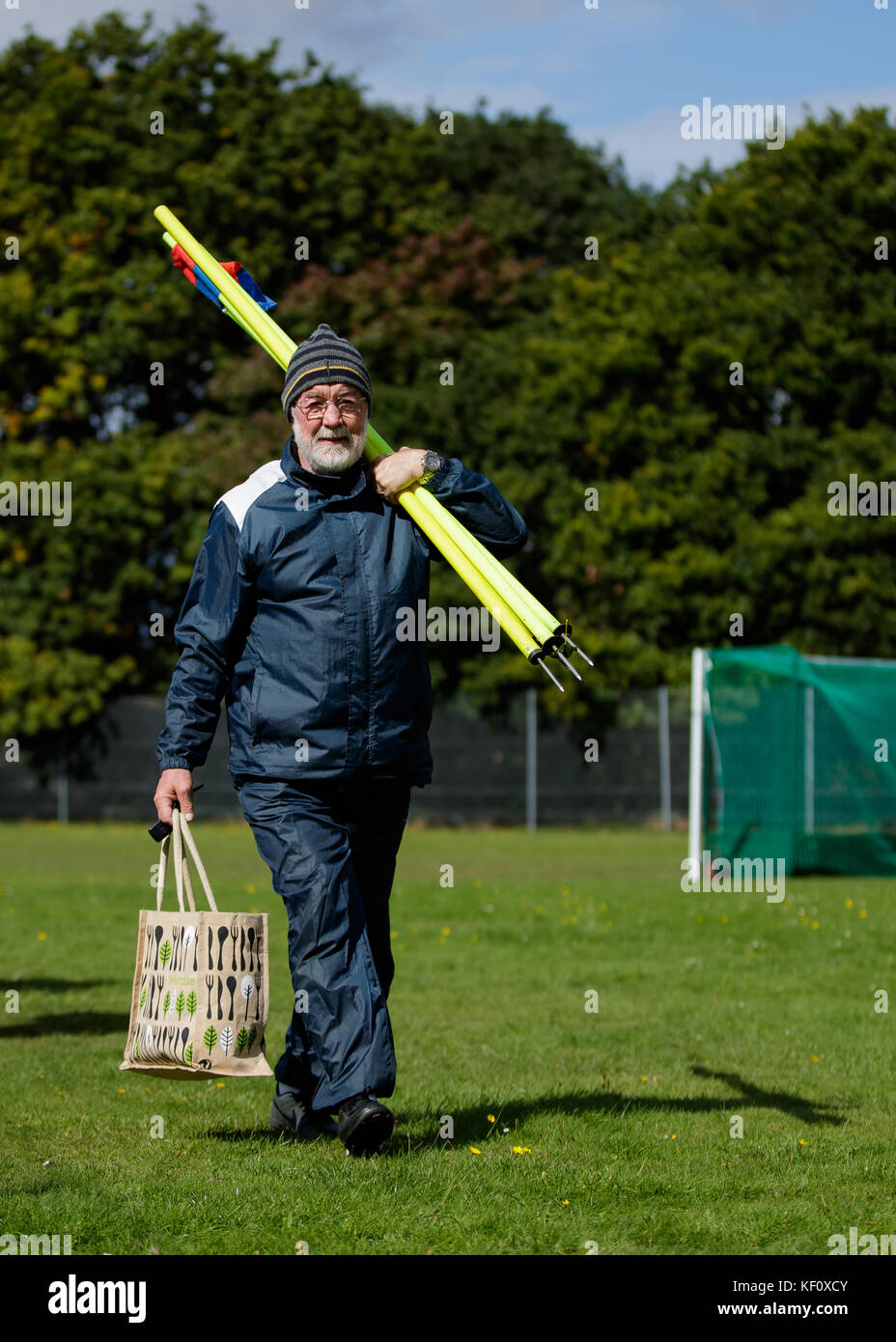 Men during a Senior walking football training session Stock Photo - Alamy