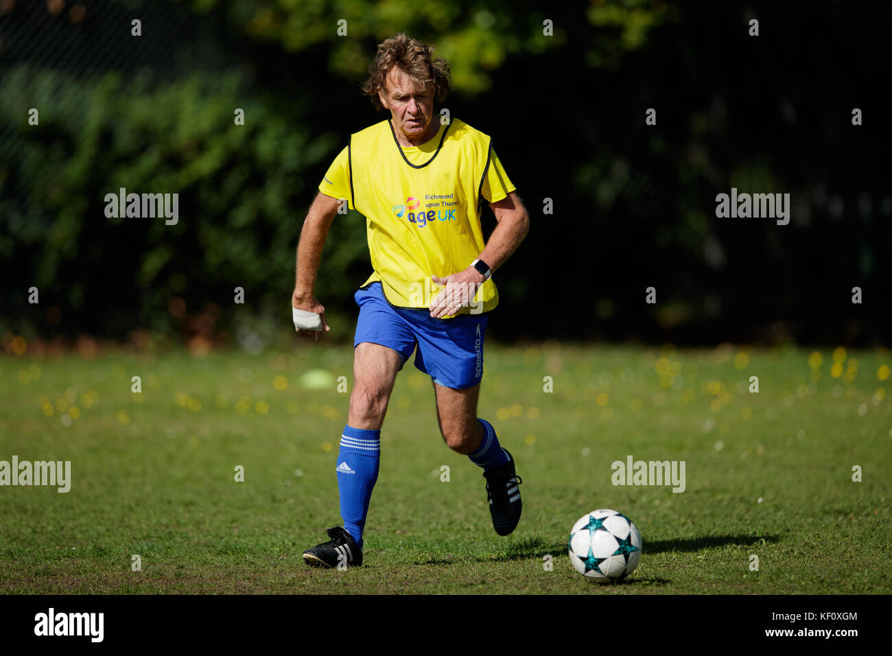 Men during a Senior walking football training session Stock Photo - Alamy