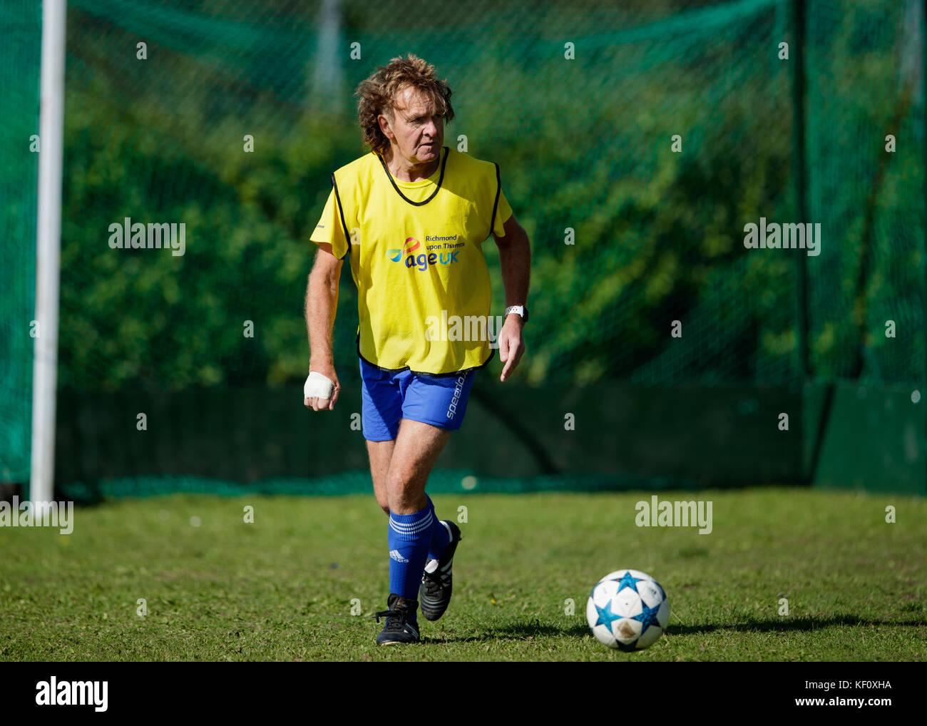 Men during a Senior walking football training session Stock Photo - Alamy