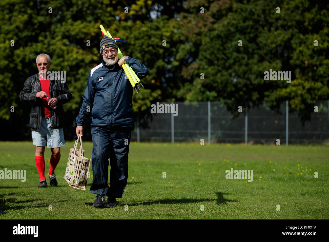 Senior citizen walking football hi-res stock photography and images - Alamy