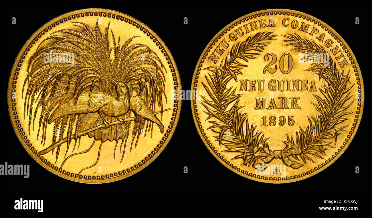 German New Guinea 1895 A 20 Mark Stock Photo - Alamy