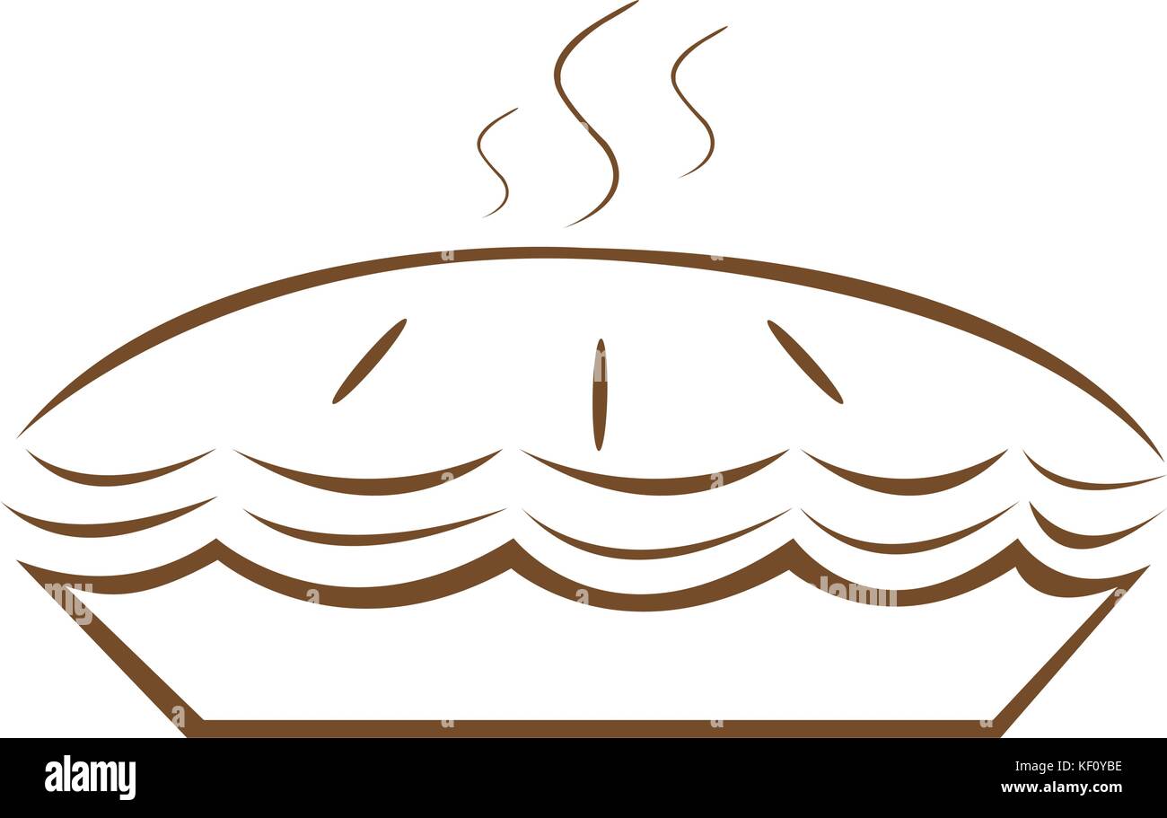 Isolated pie outline Stock Vector Image & Art - Alamy