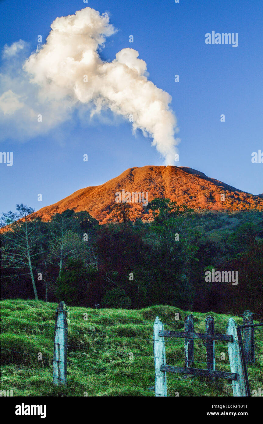 Turrialba volcano during eruption Stock Photo - Alamy
