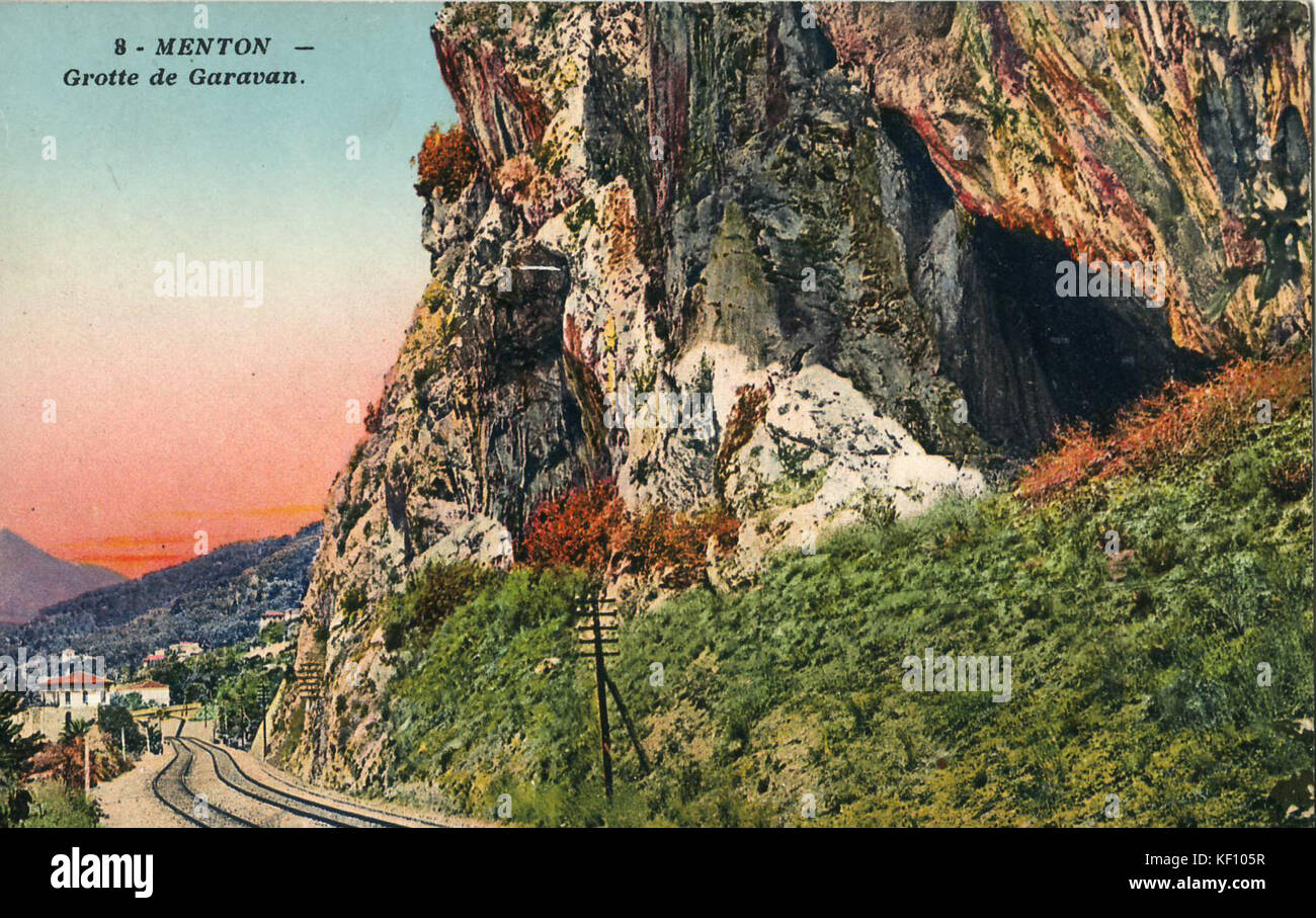 LEMAITRE 8 MENTON Grotte de Garavan Stock Photo - Alamy