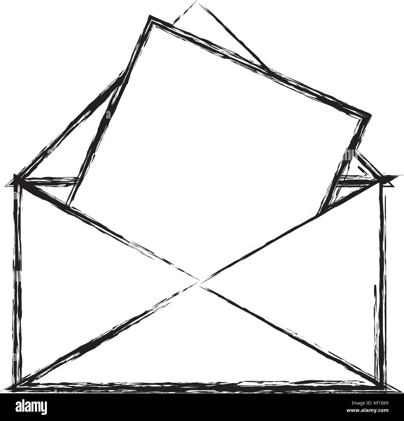 envelope icon over white background vector illustration Stock Vector ...