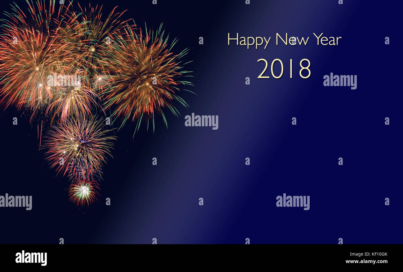fireworks at silvester and new years eve 2018 Stock Photo - Alamy