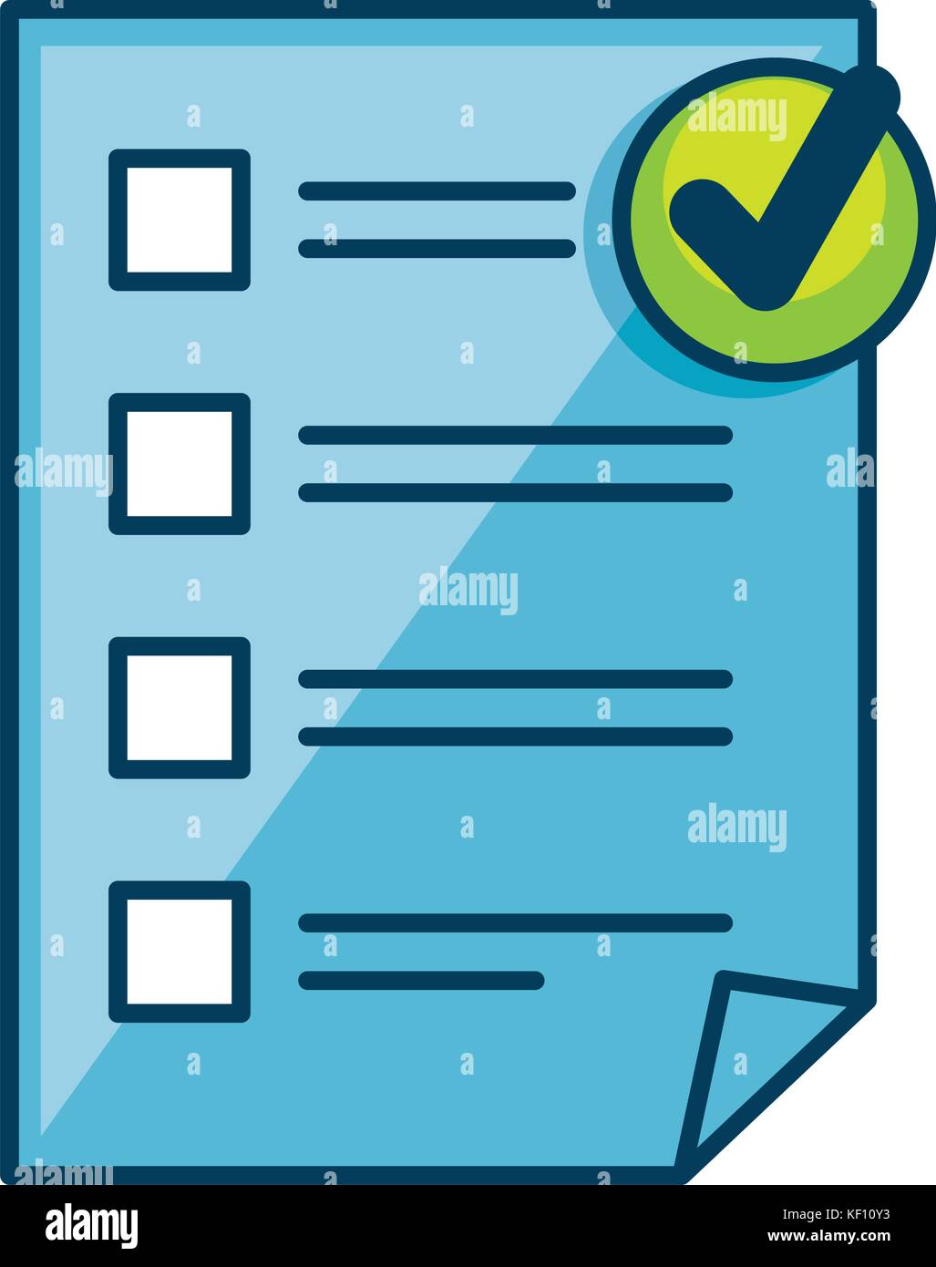 paper document checklist icon vector illustration design Stock Vector ...