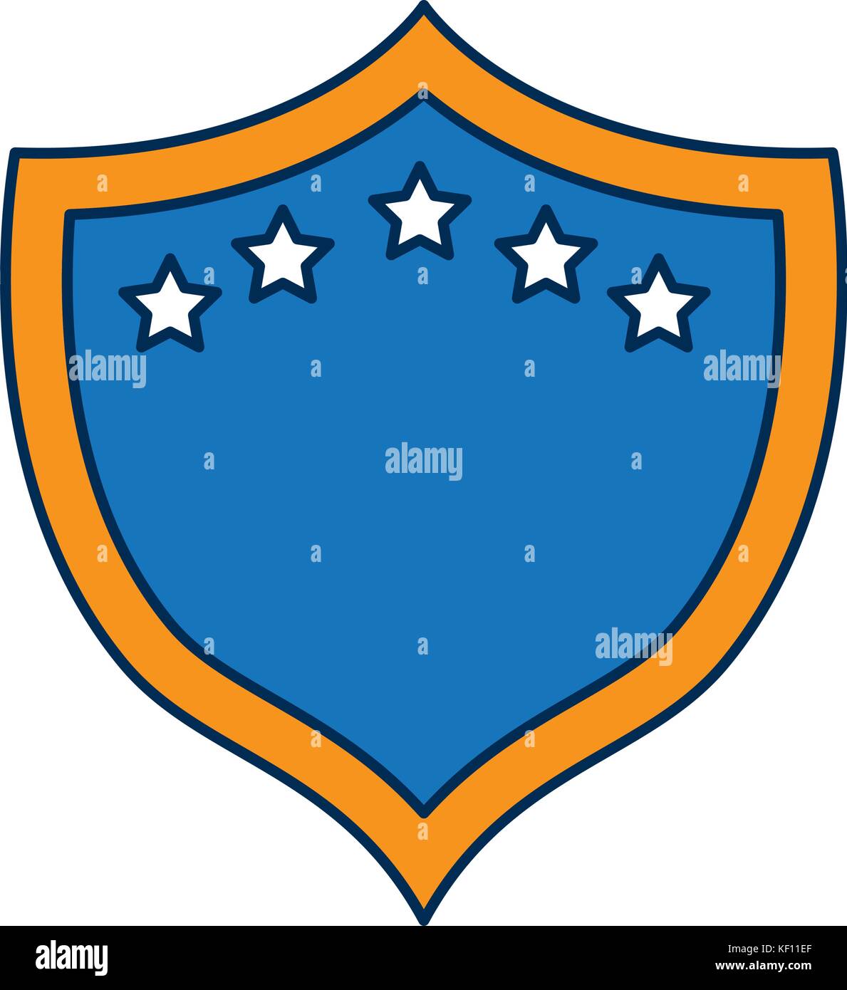 shield icon over white background vector illustration Stock Vector ...