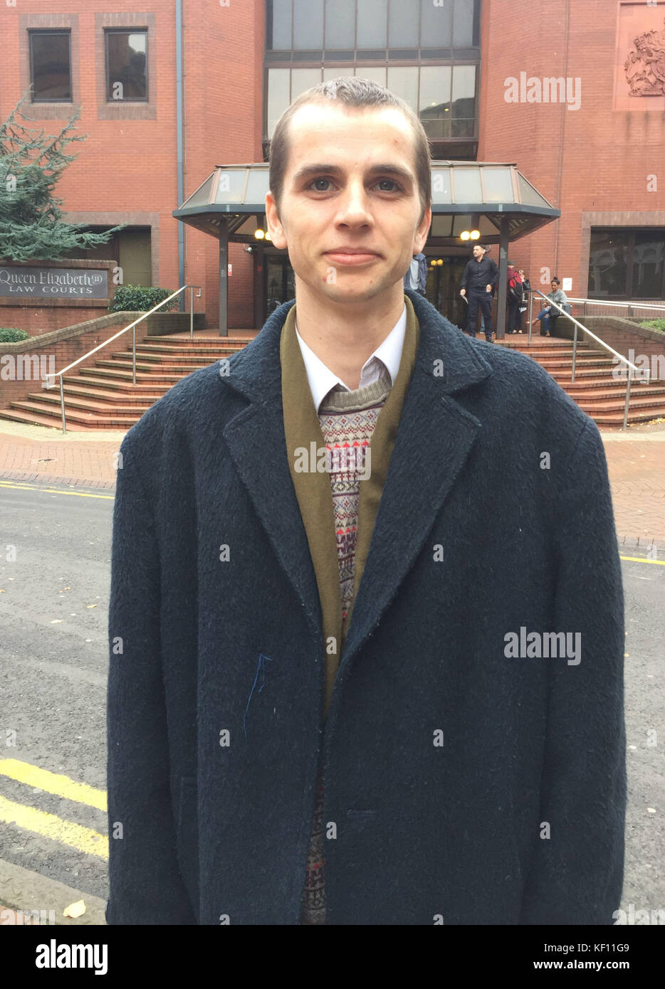 University student Joshua Walker outside Birmingham Crown Court where ...