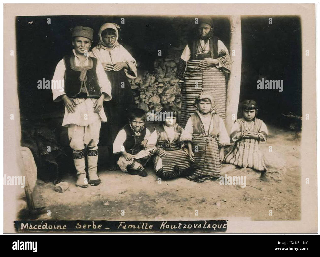 Macedonian Vlah Family IWW Stock Photo - Alamy