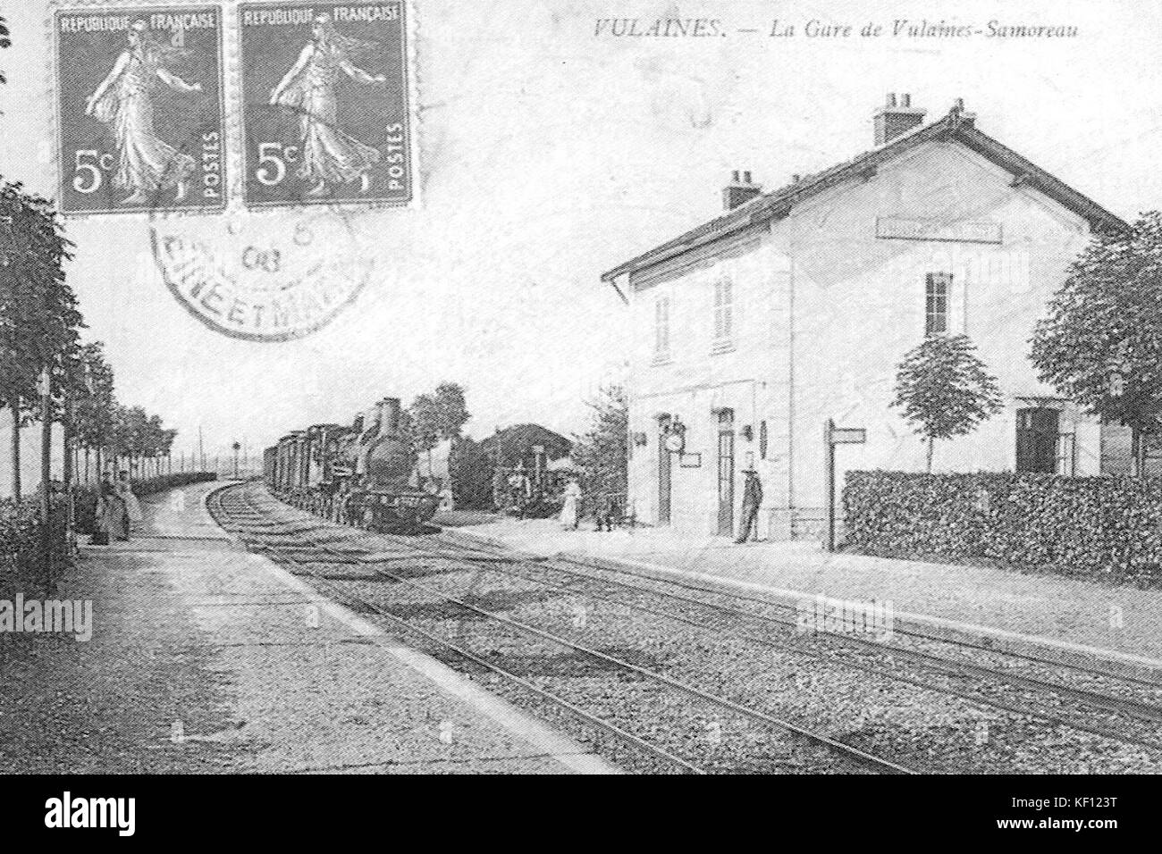 Vintage photo of french railway hi-res stock photography and images - Alamy