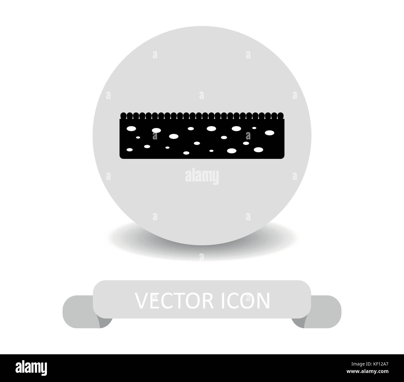 sponge icon on white background Stock Vector Image & Art - Alamy