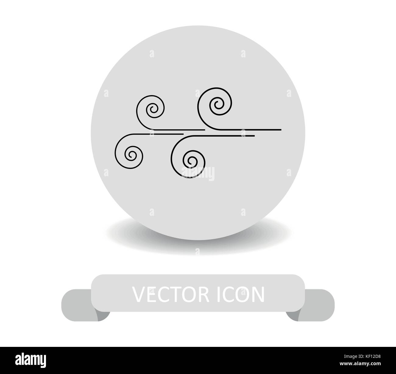 wind icon on white background Stock Vector Image & Art - Alamy