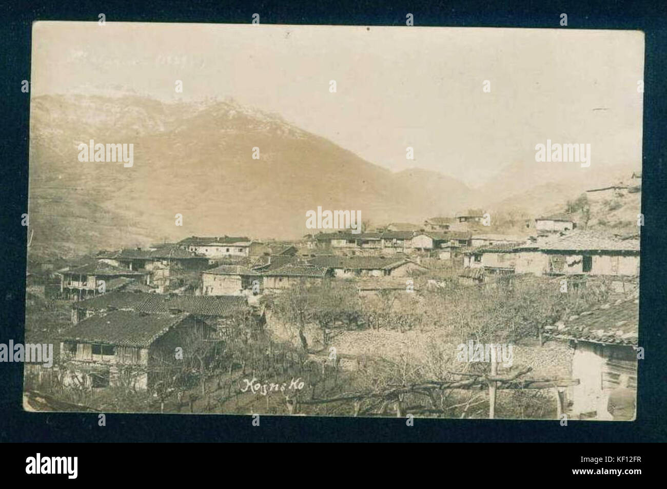 Konjsko under Mala Rupa Peak 1917 Stock Photo - Alamy
