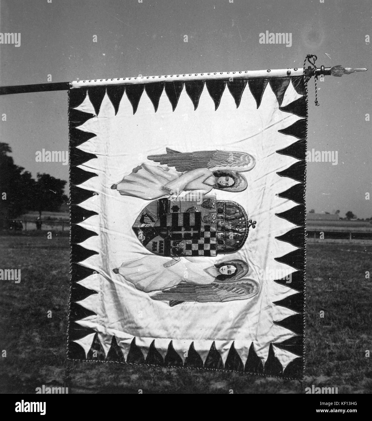 Flag crest Black and White Stock Photos & Images - Alamy