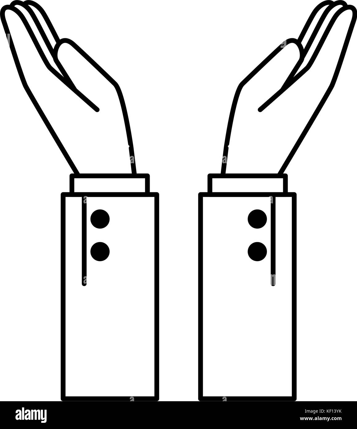 hands human protecting icon vector illustration design Stock Vector ...