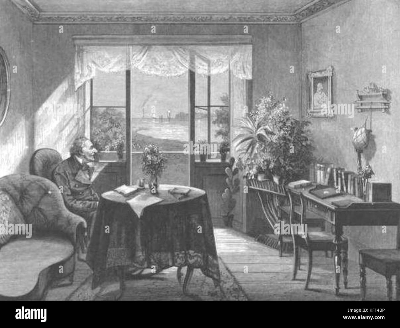 HCAs living room at Rolighed Stock Photo - Alamy