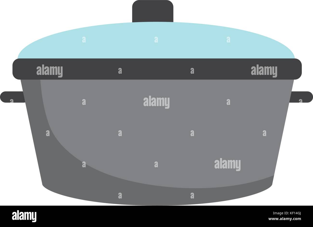 cooking pot icon over white background vector illustration Stock Vector ...