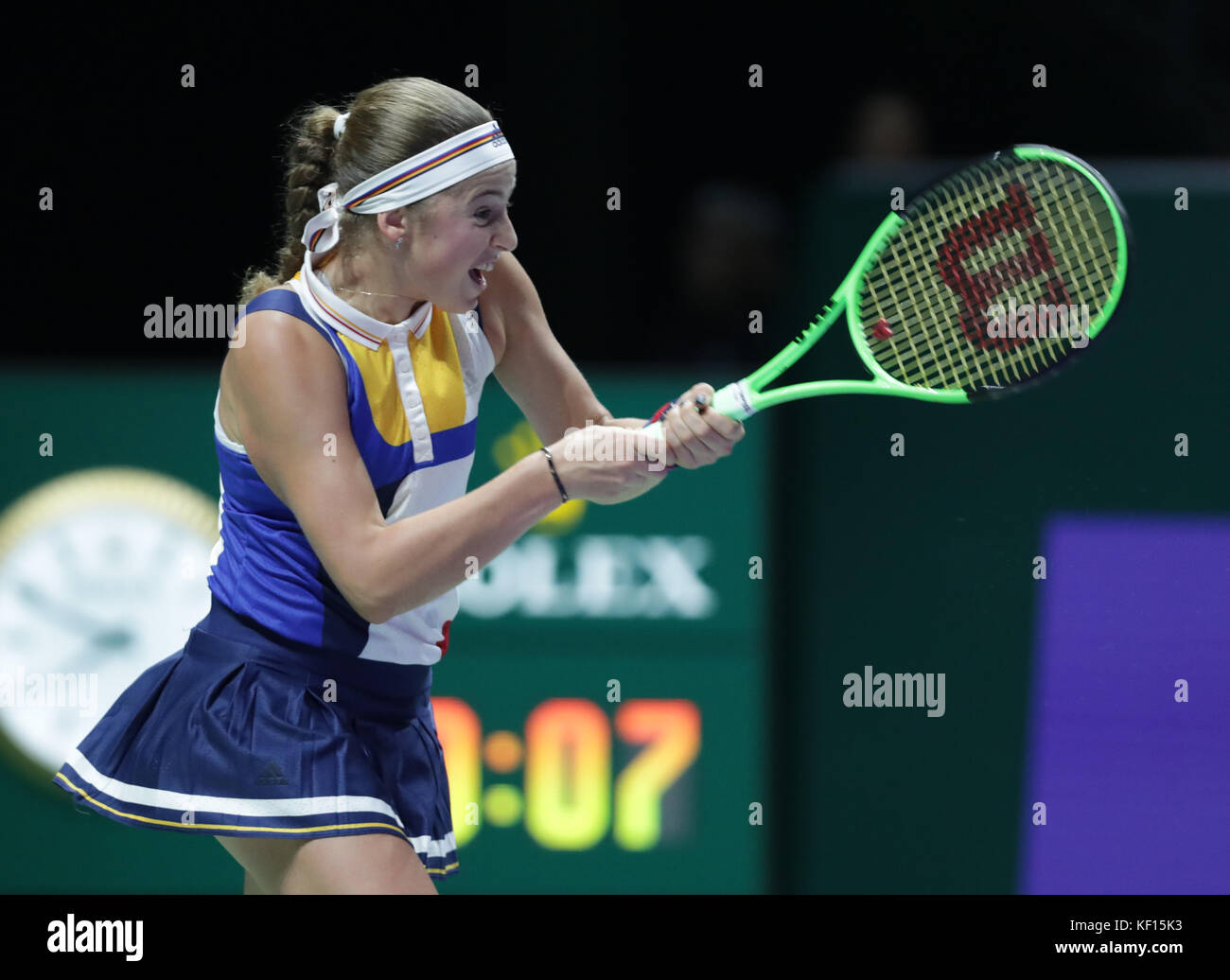 Singapore, Singapore. 24th Oct, 2017. Latvian tennis player Jelena ...