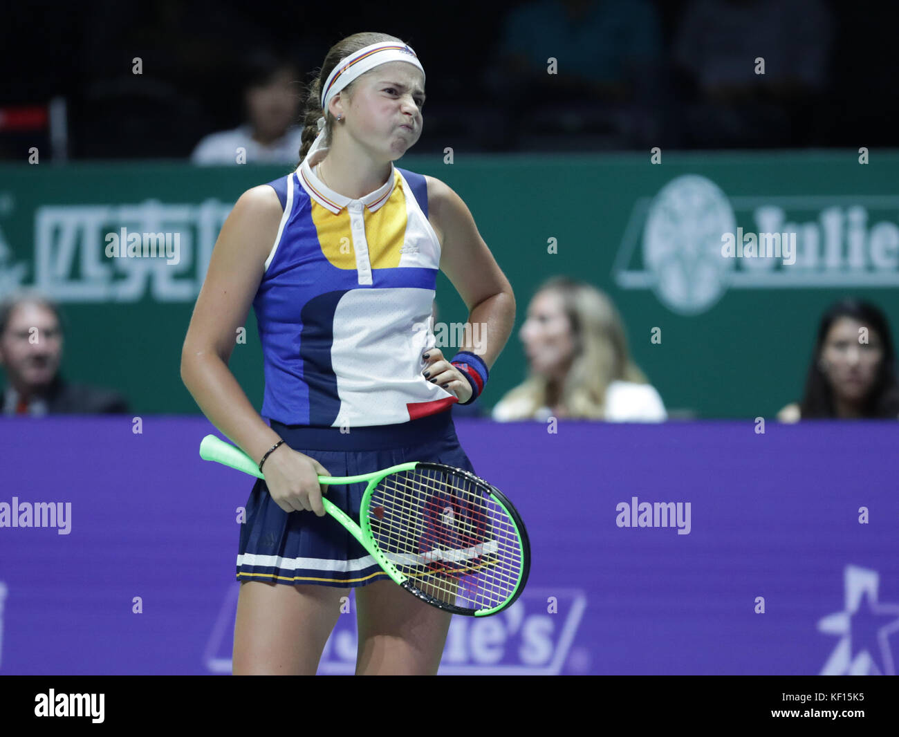 Singapore, Singapore. 24th Oct, 2017. Latvian tennis player Jelena ...