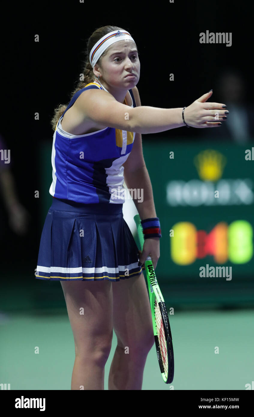 Singapore, Singapore. 24th Oct, 2017. Latvian tennis player Jelena ...