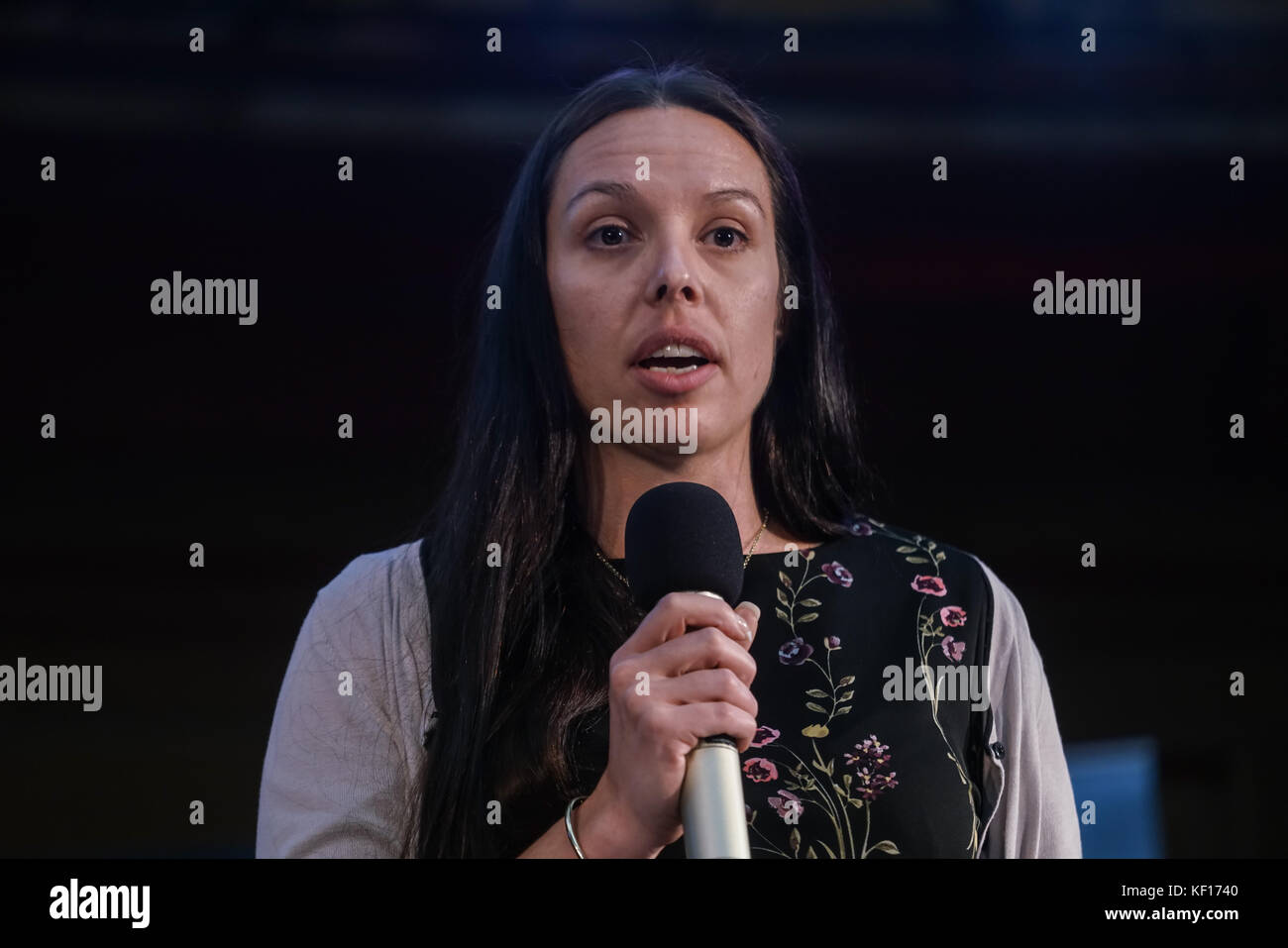 London, UK. 24th Oct, 2017. Speaker Louise Atkinson is a Teacher from ...