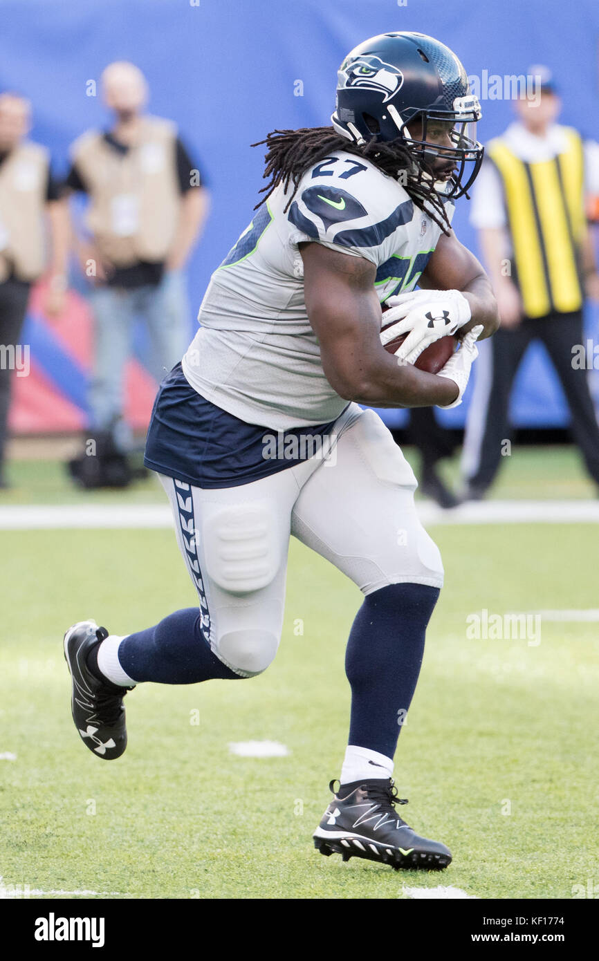 East Rutherford, New Jersey, USA. 22nd Oct, 2017. Seattle Seahawks ...