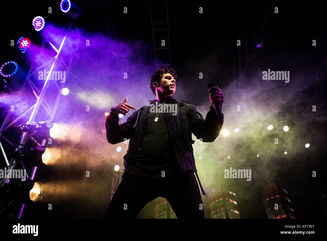 Milan, Italy. 24th Oct, 2017. CNCO perform live at Fabrique Credit ...