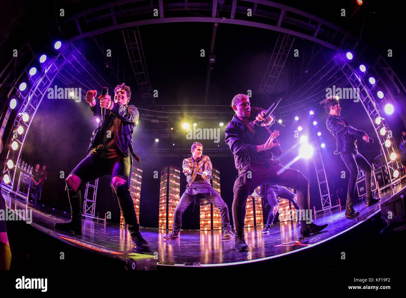 Milan, Italy. 24th Oct, 2017. CNCO perform live at Fabrique Credit ...