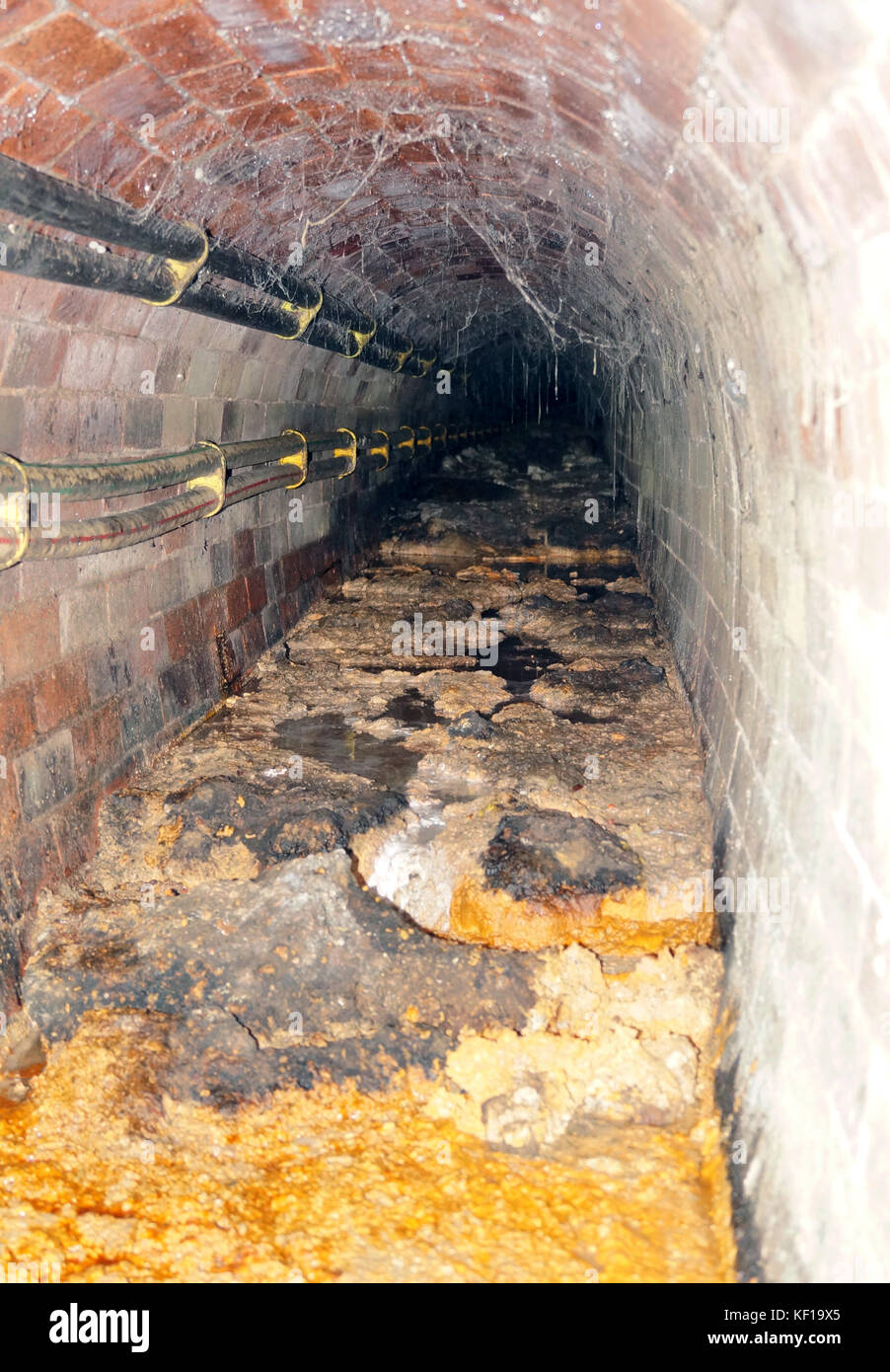 London, UK. 3rd Oct, 2017. A fifty-meter-long mass of congealed ...