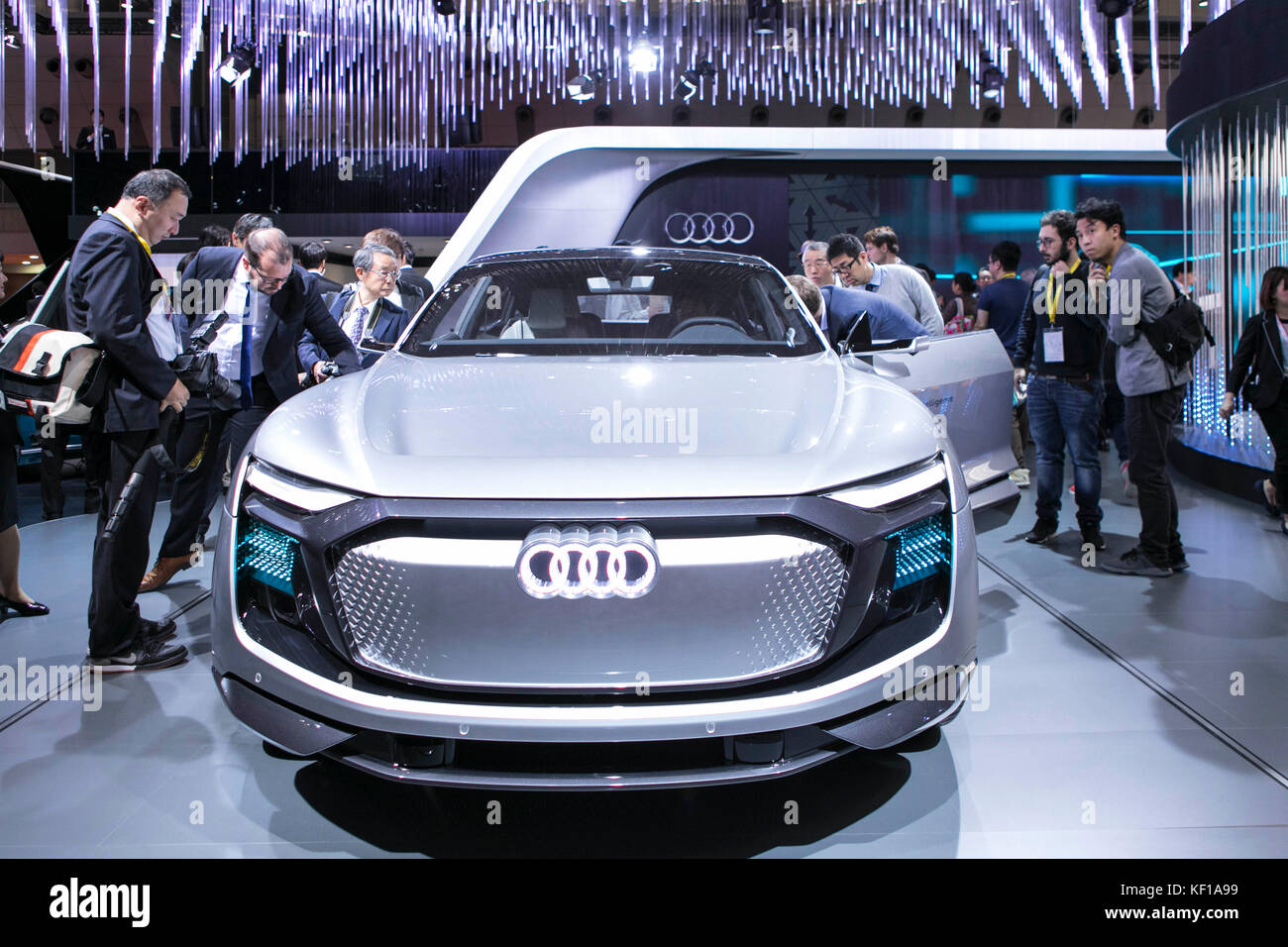 Audi presents its new car models at 45th Tokyo Motor Show. Credit ...