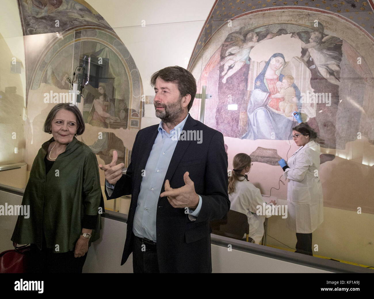 Rome, Italy. 24th Oct, 2017. S.Marta Church hosts Open Restoration ...