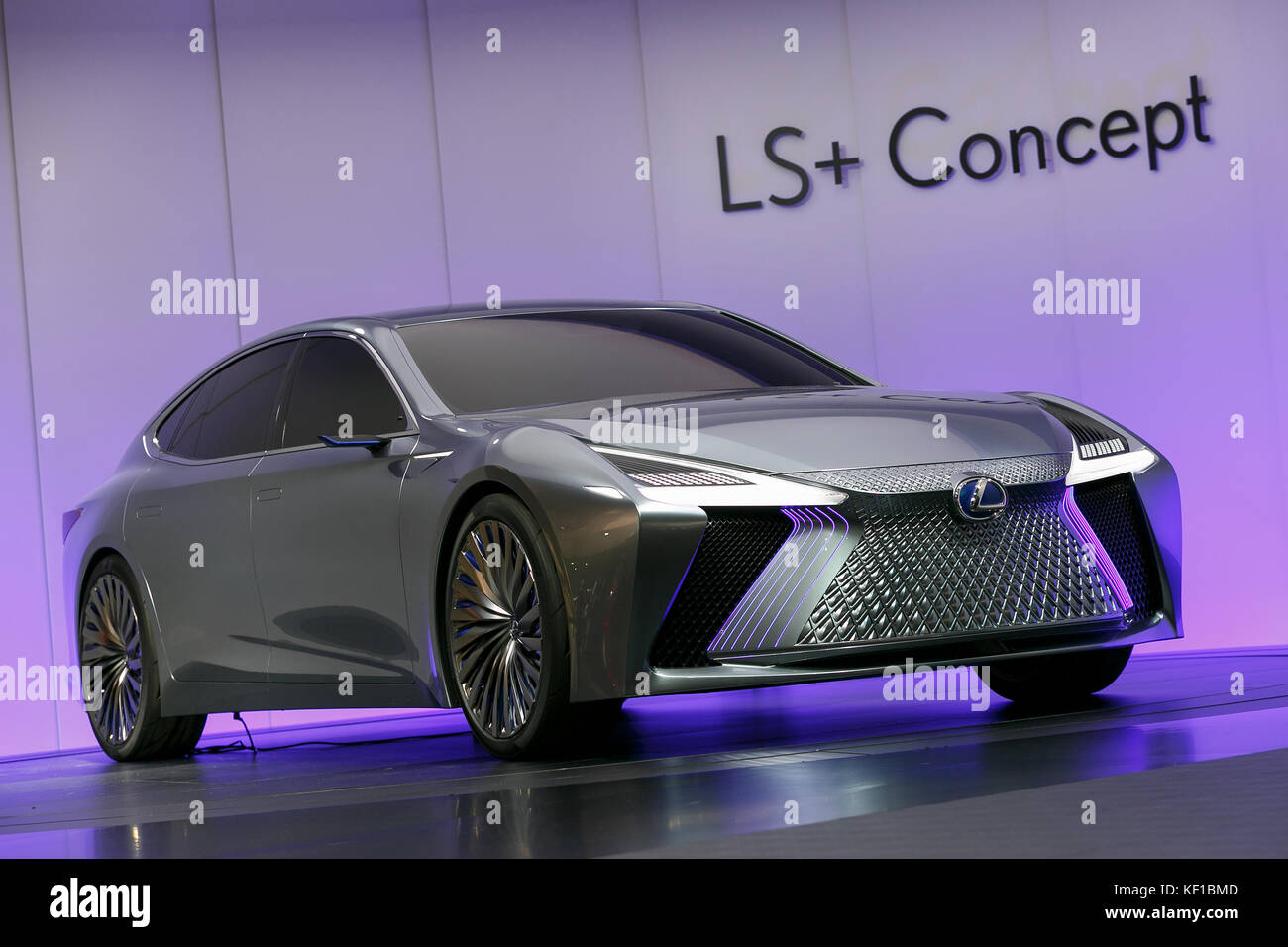 Tokyo, Japan. 25th Oct, 2017. Lexus LS plus Concept vehicle on display during the 45th Tokyo ...